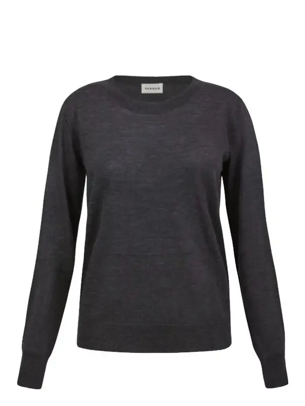 P.a.r.o.s.h Fine-knit Round Neck Sweater - Grey