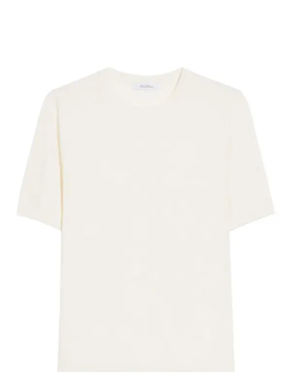 Max Mara Crewneck Knitted Top - Vanilla
