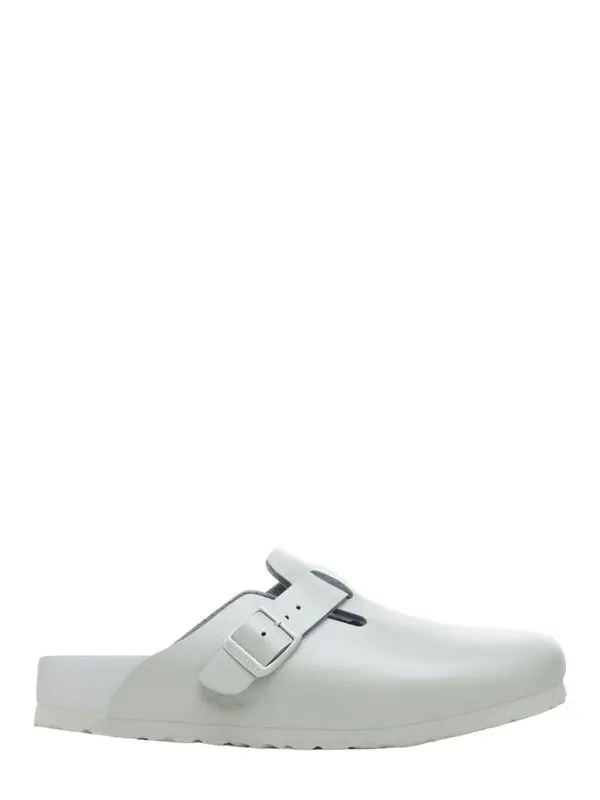 BIRKENSTOCK Boston Clogs With Adjustable Buckle Straps - Gray