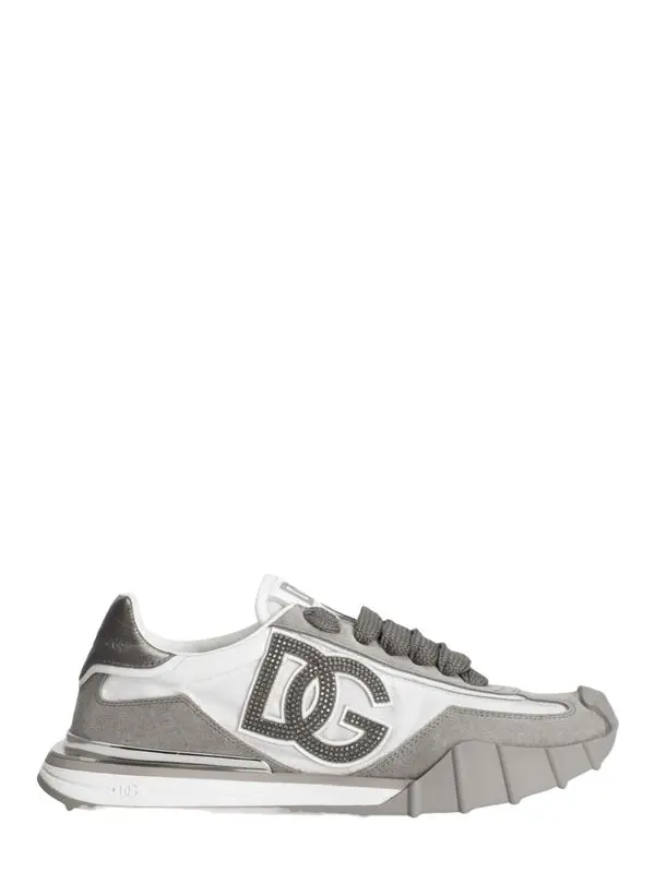 Dolce & Gabbana Dg Logo Embellished Sneakers - Gray
