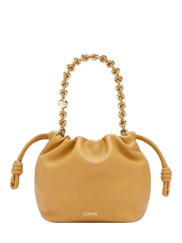 Loewe Flamenco Drawstring Mini Shoulder Bag - Brown