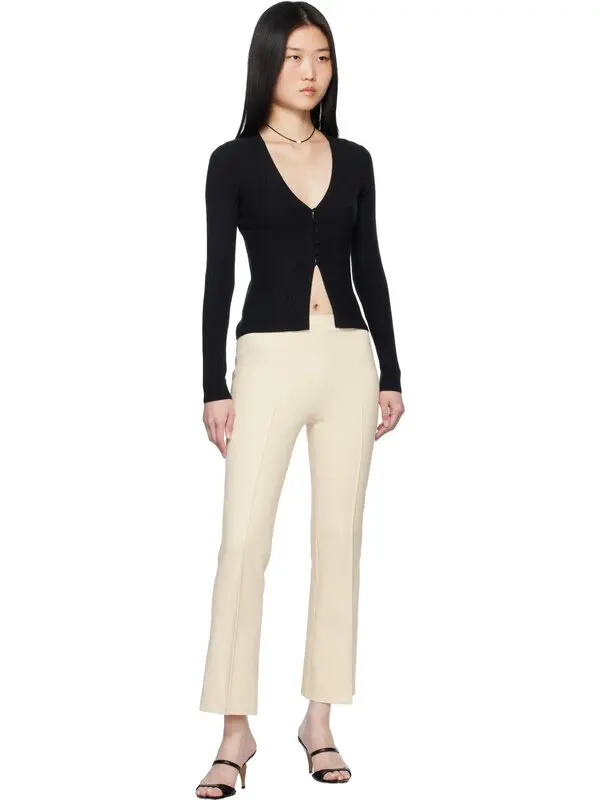 Arch4 V-neck Button Cardigan - Black