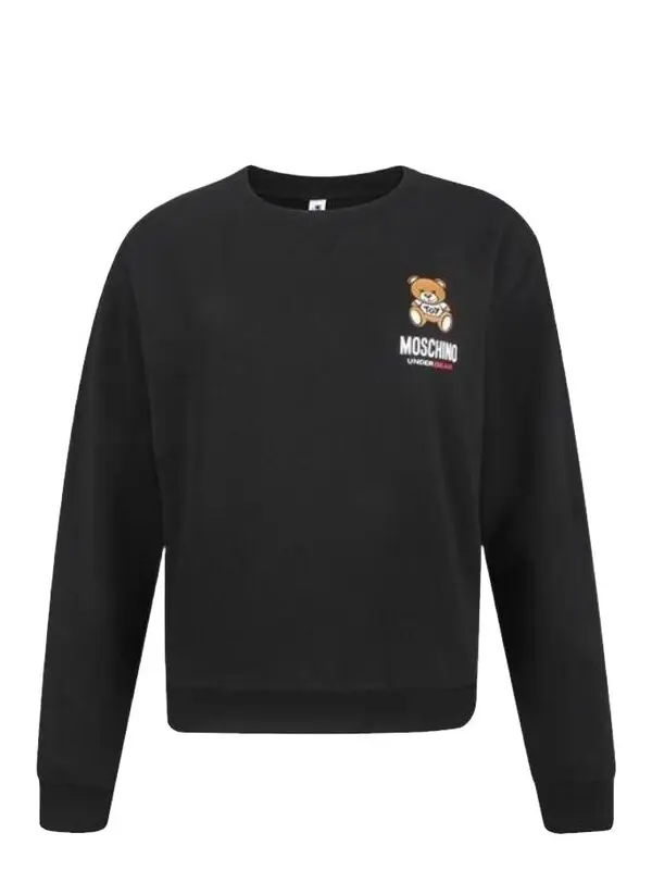 Moschino Under Bear Crewneck Sweatshirt - Black