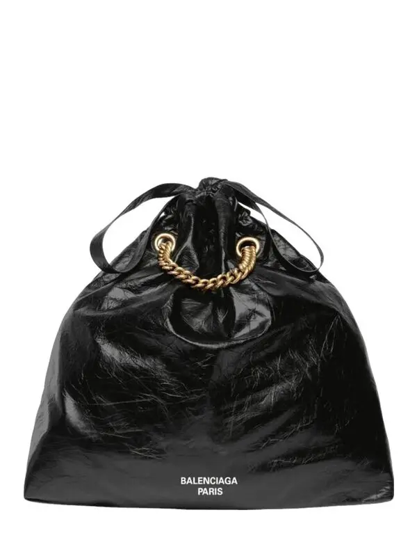 Balenciaga Crush Medium Tote Bag - Black
