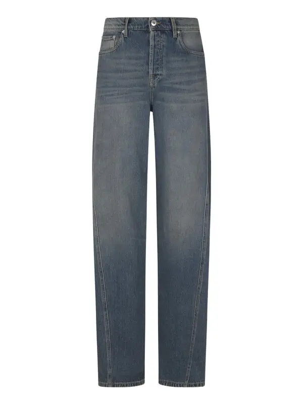 LANVIN Mid-rise Straight-leg Jeans - Black
