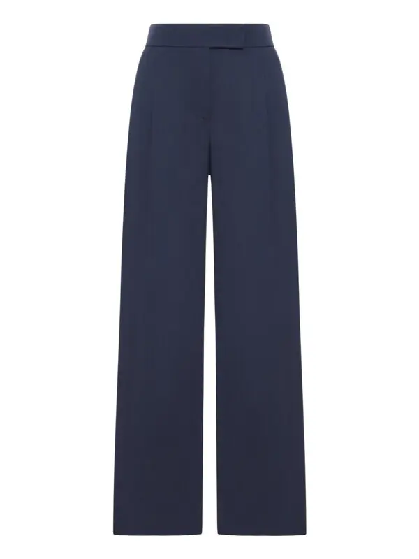 Giorgio Armani High-waisted Wool Trousers - Blue
