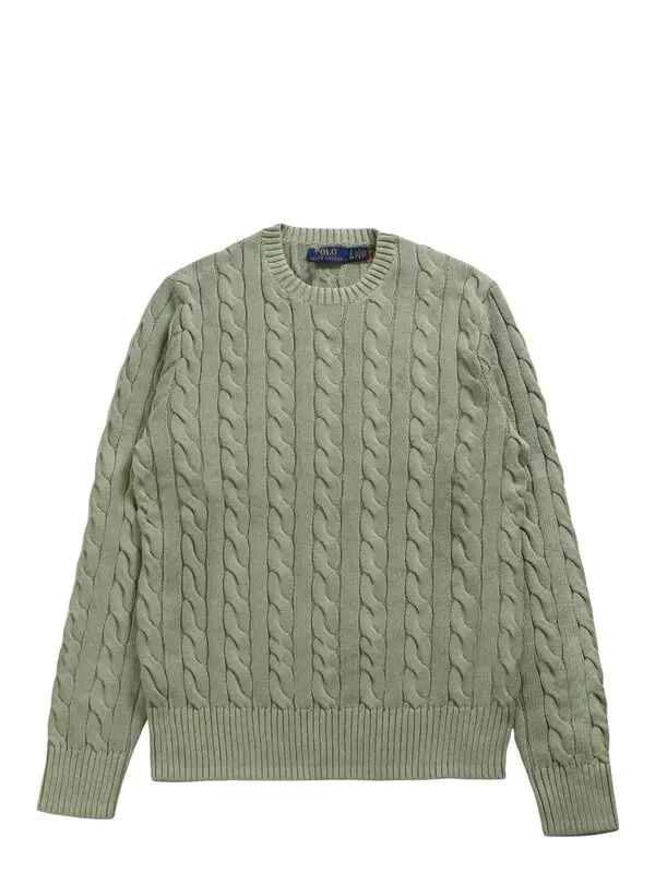 Polo Ralph Lauren Cable-knit Crewneck Jumper - Green