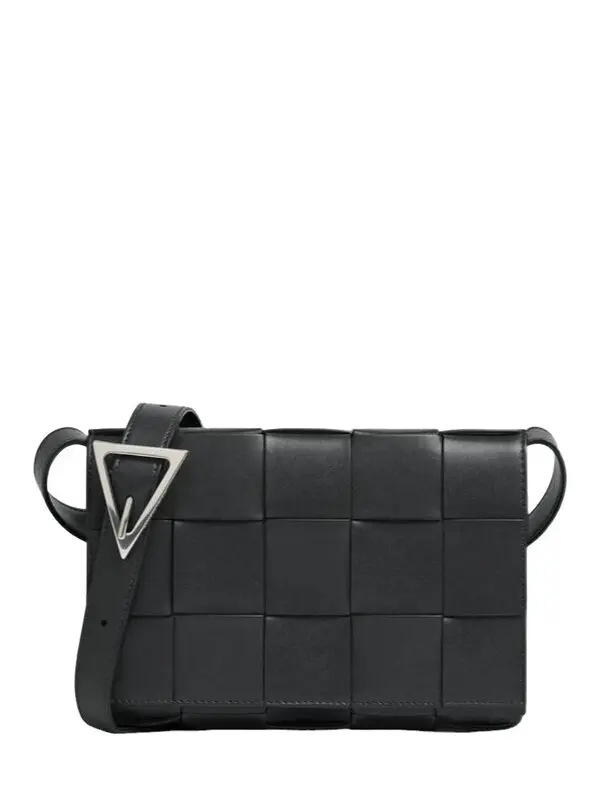 Bottega Veneta Cassette Medium Shoulder Bag - Rock Ash/glacier Blue