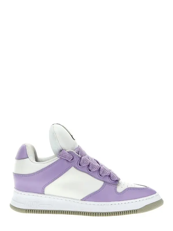 Mihara Yasuhiro Rosy Pointed-toe Lace-up Puffer Sneakers - White