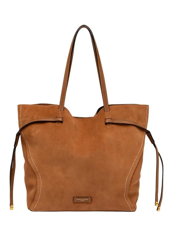 GIANNI CHIARINI Logo Handbag - Brown