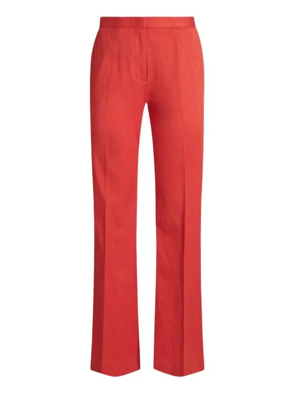 Etro Paisley-jacquard Flare Trousers - Red