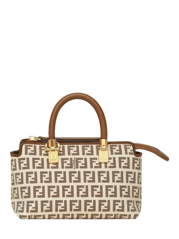 Fendi Ff Monogram Mini Tote Bag - Brown