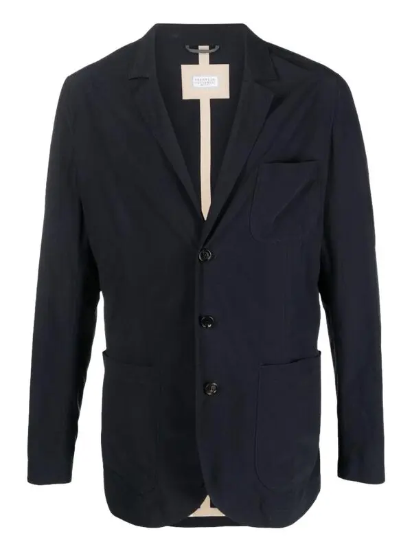 Brunello Cucinelli Single-breasted Tailored Blazer - Black