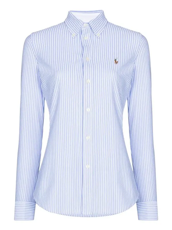 Polo Ralph Lauren Heidi Striped Long Sleeve Shirt - Blue