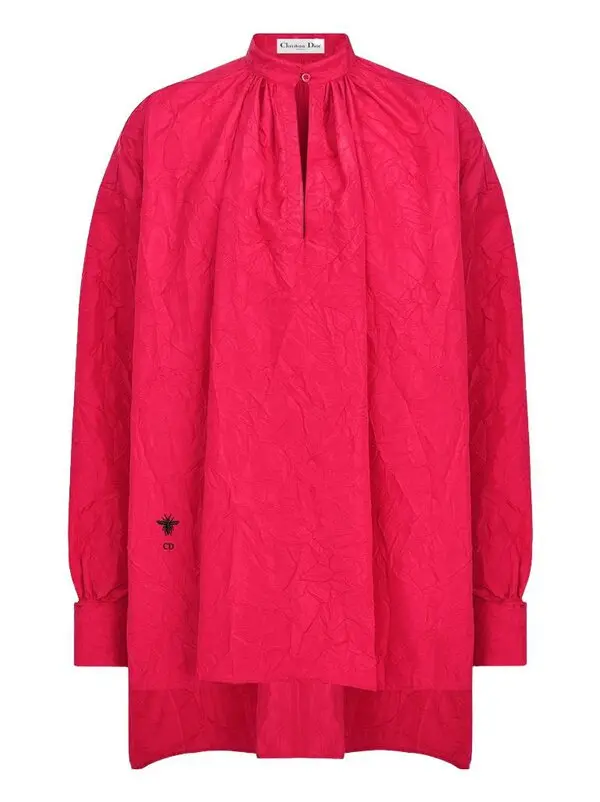Dior Embroidered Blouse - Red