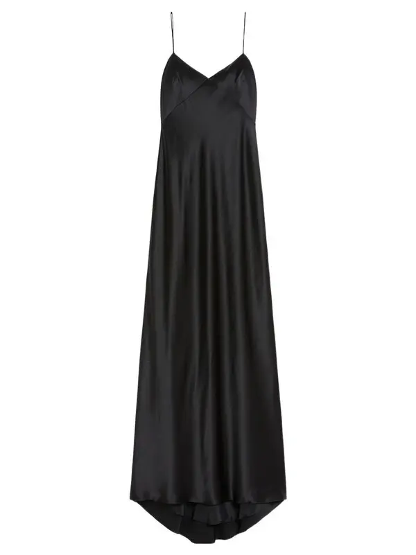 Max Mara V-neck Sleeveless Maxi Dress - Black
