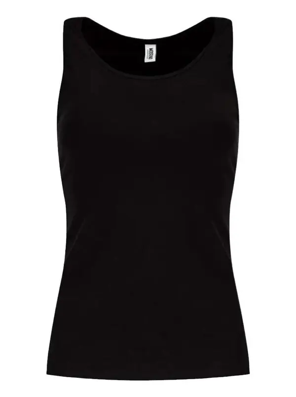 Moschino Round-necked Vest - Black