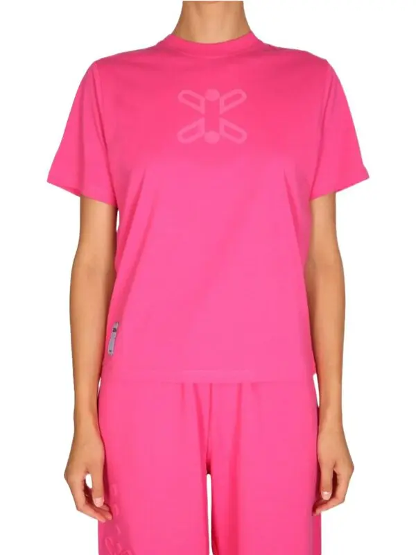 Alexander McQueen Logo Printed Crewneck T-shirt - Pink