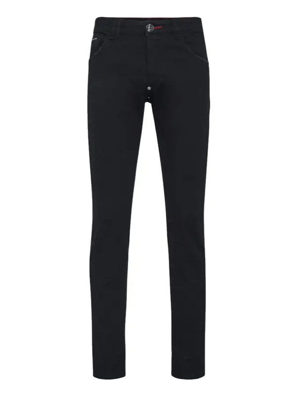Philipp Plein Logo Detail Jeans - Black