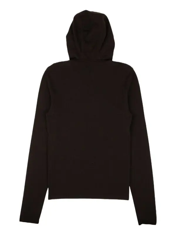 Bottega Veneta Hooded Sweater With Long Sleeves - Black