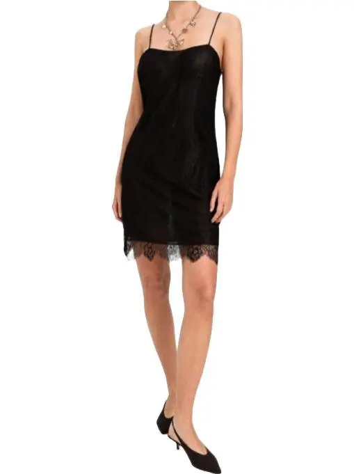 TWINSET Lace Mini Dress - Black