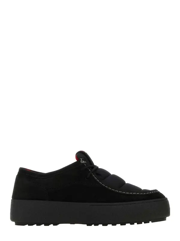 Moon Boot Mtrack Wallaby Paneled Lace-up Boots - Black