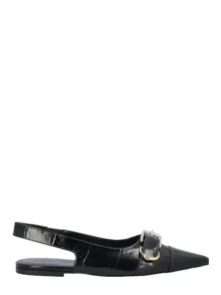 Givenchy Voyou Slingback Flat - Black