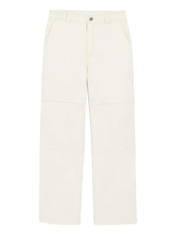 Ami Worker Trousers - White Cream