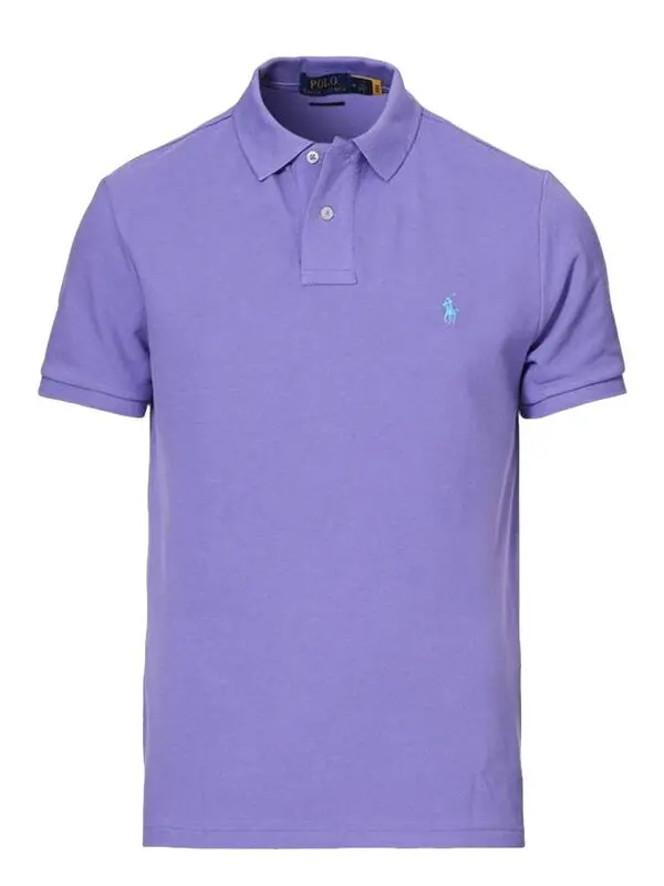 Polo Ralph Lauren Pony Embroidered Short-sleeved Polo Shirt - Purple
