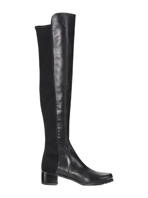 STUART WEITZMAN Panelled Almond Toe Boots - Black