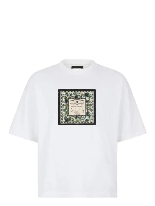 Dsquared2 Graphic Front Print T-shirt - White