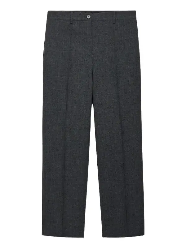 Prada Rush Stitch Trousers - Slate Gray