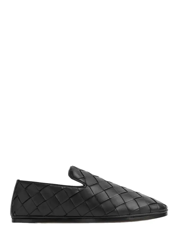 Bottega Veneta Sunday Woven Slippers - Black