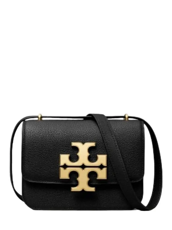 Tory Burch Eleonor Logo Plaque Small Shoulder Bag - Black