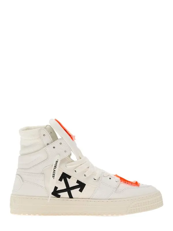 Off-White 3.0 Off Court Lace-up High Top Sneakers - White