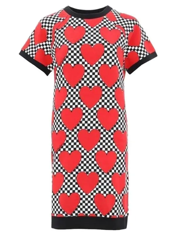 Moschino Love Print T-shirt Dress - Red
