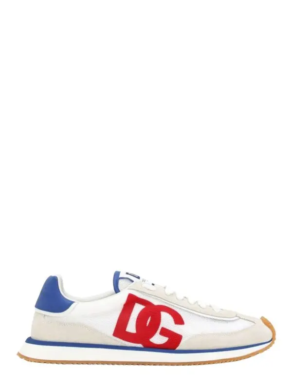 Dolce & Gabbana Dg Logo Lace Up Sneakers - White