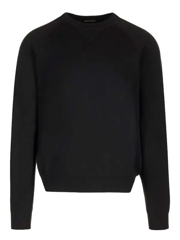TOM FORD Crewneck Sweater With Long Sleeves - Black