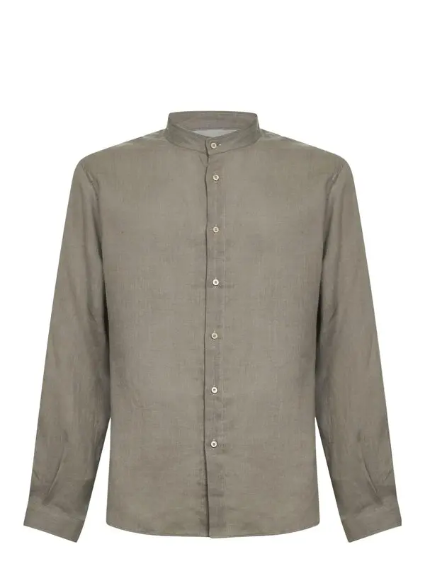 Brunello Cucinelli Long Sleeved Buttoned Shirt - Gray