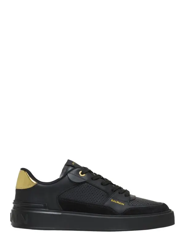 Balmain B Court Flip Lace-up Sneakers - Black