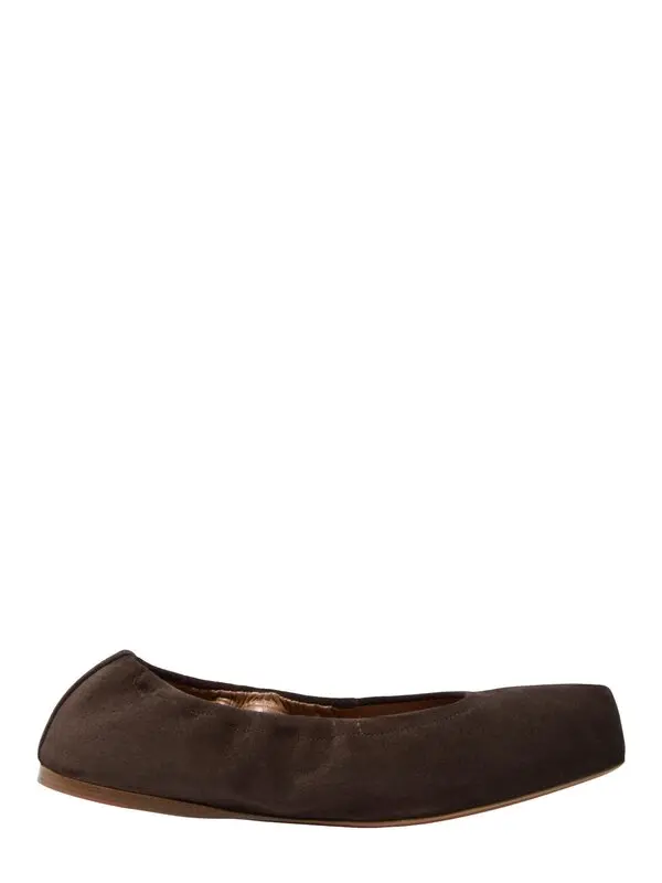 Alaïa Square Ballet Flats - Black