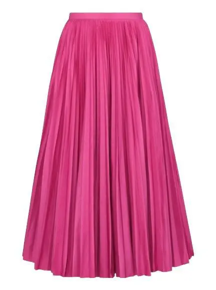 Dior Pleated Midi Skirt - Pink