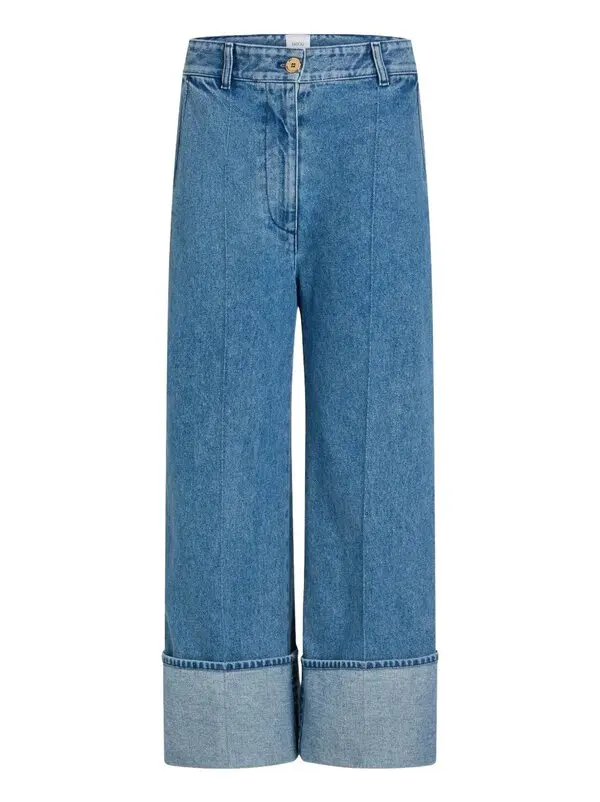 PATOU Iconic Straight-leg Jeans In Medium Wash Denim - Blue