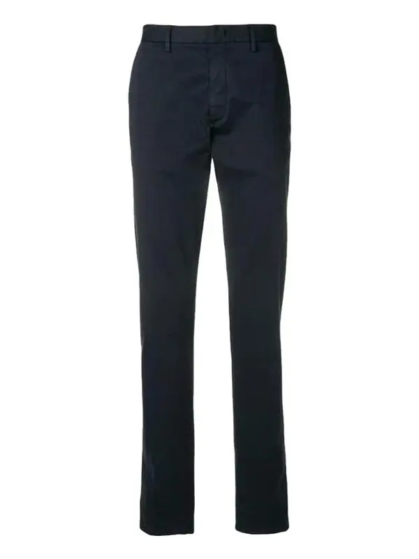 Zegna Solid Color Tailored Casual Pants - Black