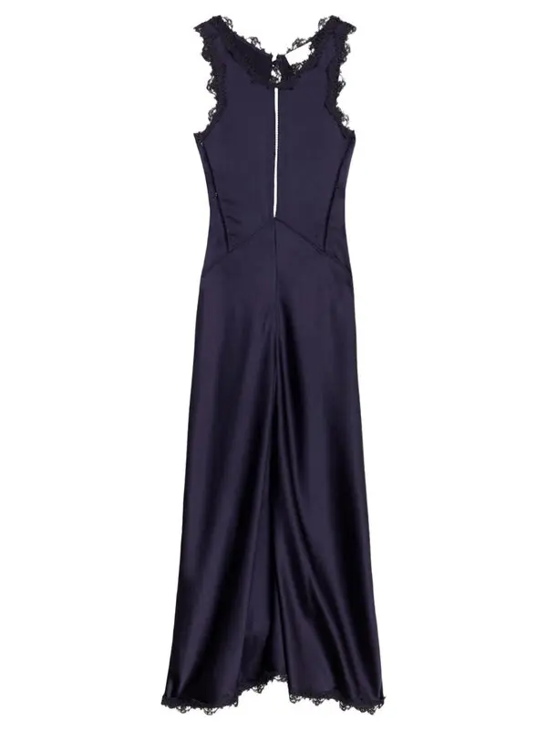 Isabel Marant Étoile Jadelia Lace Trim Midi Dress - Black