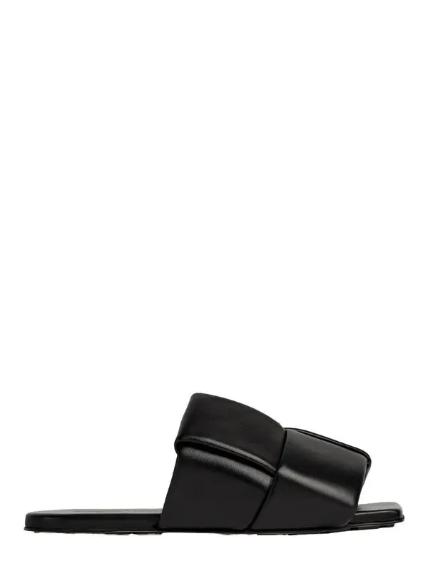 Bottega Veneta Padded Intrecciato Mules - Black