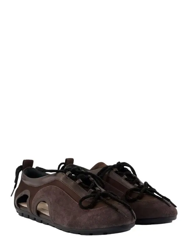Simone Rocha Cutout Lace-up Trainers - Black