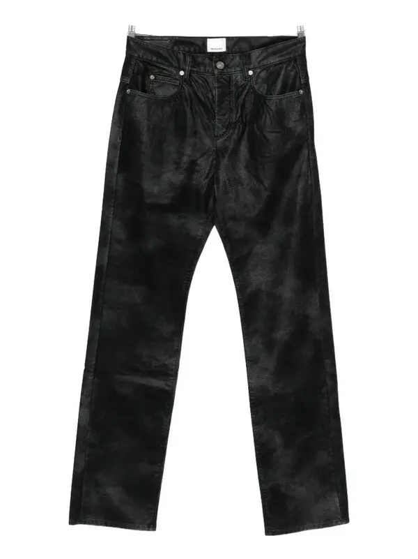 Isabel Marant Étoile Kelvina Leather Trousers - Black