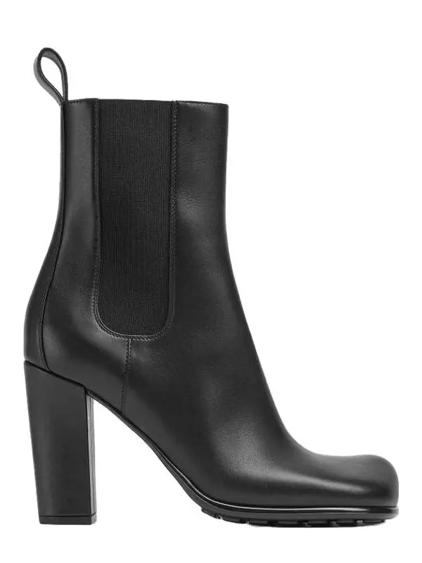 Bottega Veneta Strom Heeled Chelsea Boots - Black
