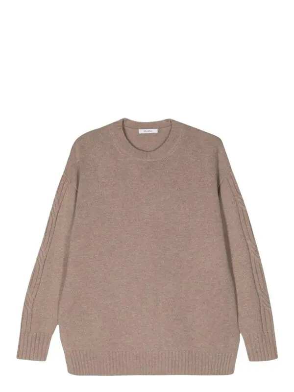Max Mara Round Neck Sweater - Nude